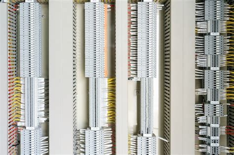 Premium Photo Wiring Plc Control Panel With Wires Industrial Factory