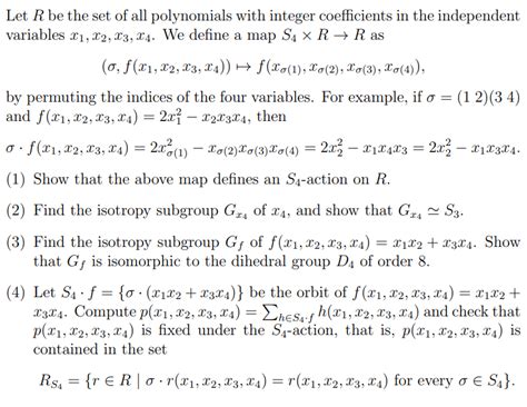 Solved Let R Be The Set Of All Polynomials With Chegg