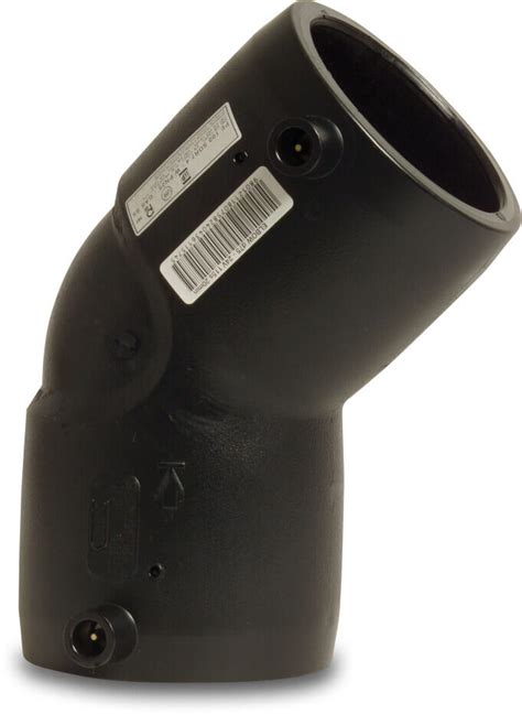 Profec Elbow 45° Pe100 32 Mm Electrofusion Socket Sdr 11 24vac 16bar 25bar Black Dvgw