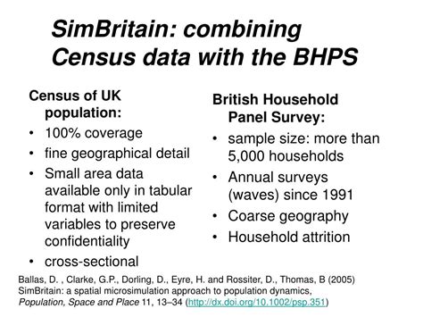 Ppt Spatial Microsimulation Approaches To Population Forecasting Powerpoint Presentation Id