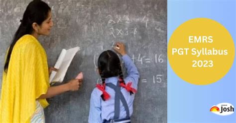 Emrs Pgt Syllabus 2023 Download Subject Wise Pdf Check Exam Pattern