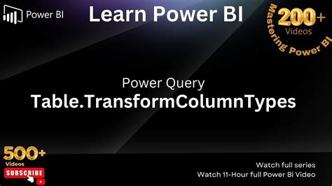 Power Query Tabletransformcolumntypes Handle The Usuk Date Format Youtube