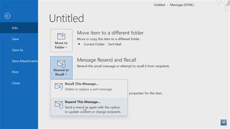How To Resend An Email In Outlook Sparkle