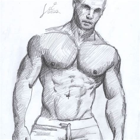 Male Nude Sketch Etsy