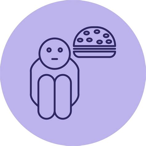 Starvation Line Circle Multicolor Icon 38268248 Vector Art At Vecteezy