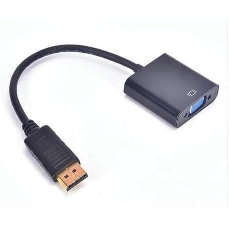 Jual Displayport Dp Male To Vga Female Adapter Display Port Converter Cable Shopee Indonesia
