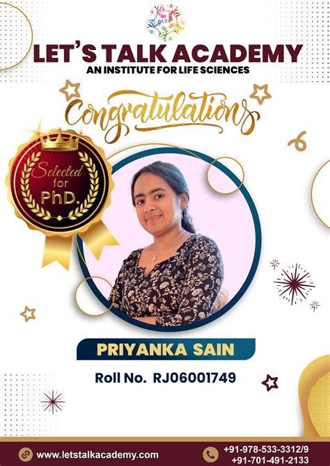 Priyanka Sain Csir Net Jrf Life Science Gate Life Science Dbt