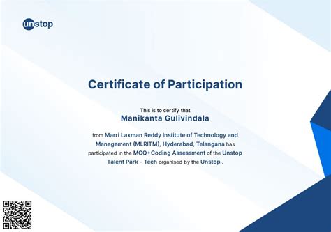 manikanta gulivindala on linkedin unstop talentpark tech certification assessment