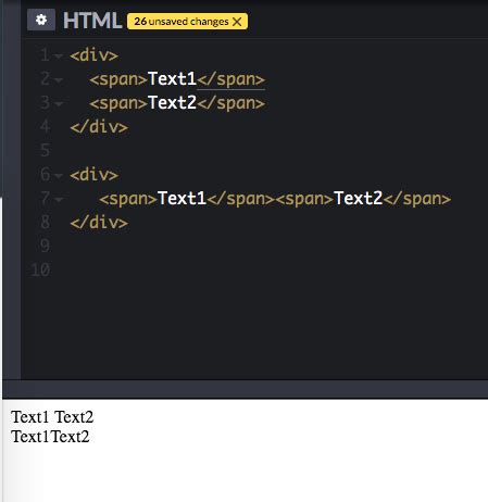Html Put Tags In One Line And Two Lines Stack Overflow