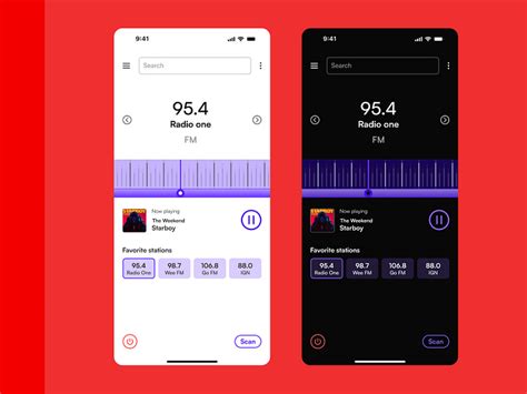 Radio Mobile App Design By Wathsara Ux On Dribbble