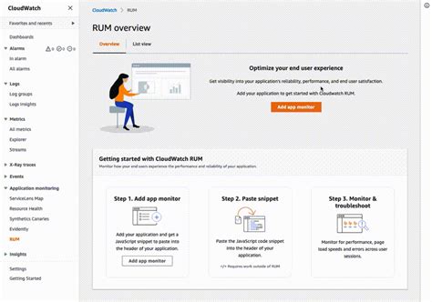 Using Amazon Cloudwatch Rum With A React Web Application In Five Steps Aws Cloud Operations Blog