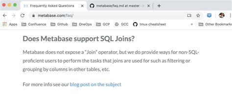 Metabase Faq Web Page Needs To Be Updated · Issue 11413 · Metabase