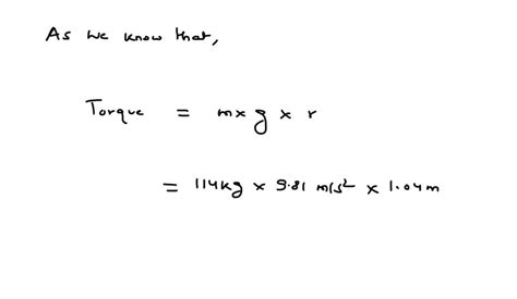 SOLVED Calculate The Torque Exerted By A Kg Object Located M From The Fulcrum