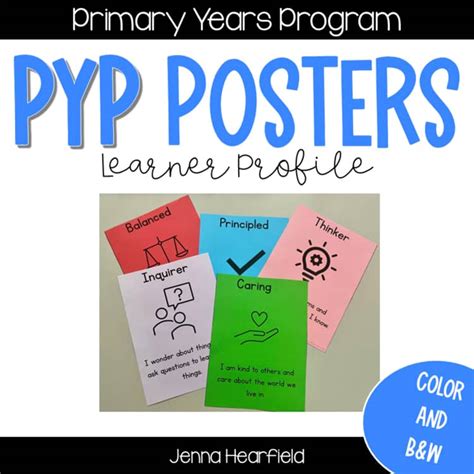 Ib Pyp Learner Profile Attributes Posters Primary Years Program Display