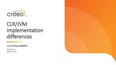 Clr Jvm Implementation Differences Ppt