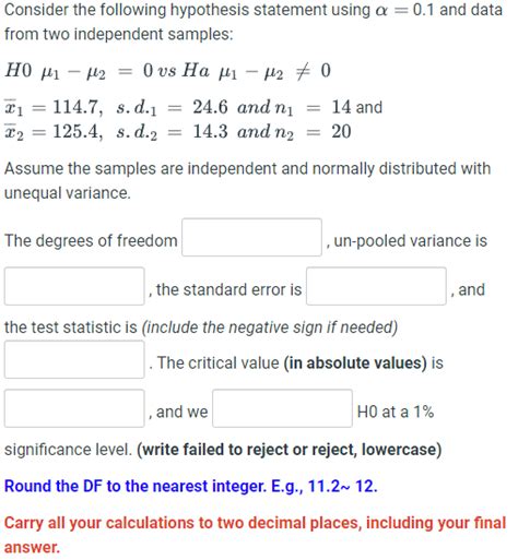Solved Consider The Following Hypothesis Statement Using Chegg