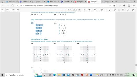 Get Answer 279 Plot 1 5 B 3 4 C 2 3 D152 In A Rectangular Coordinate System And Identify The