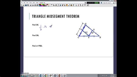 Triangle Midsegment Theorem Worksheet
