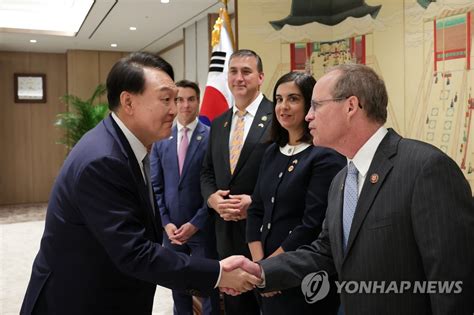 尹锡悦接见美国议员团吁配合韩美共同发展 韩联社
