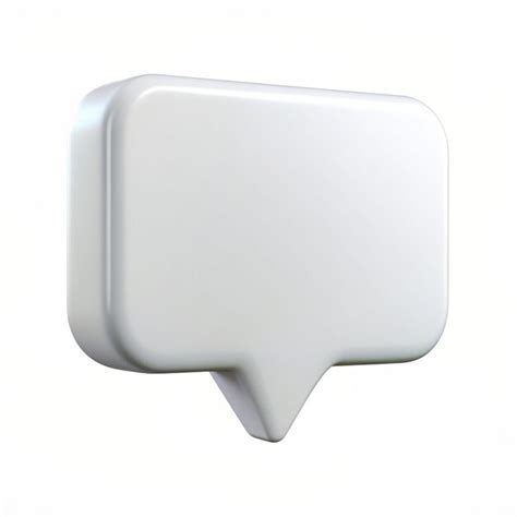 White Speech Bubble Chat Message Communication Icon Sign Or Symbol Background 3d Illustration