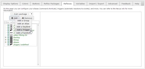 triggers iron realms nexus client documentation