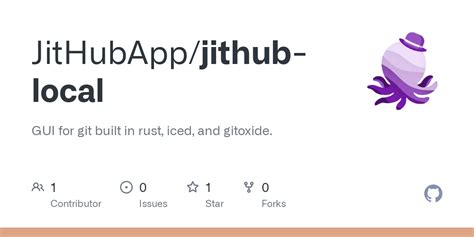 GitHub JitHubApp Jithub Local GUI For Git Built In Rust Iced And Gitoxide