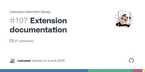 Extension Documentation · Issue 107 · Leecasonelement Tiptap · Github
