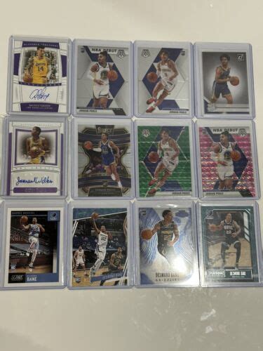 Jordan Poole Desmond Bane Chris Duarte 24 Card Lot 2019 2020