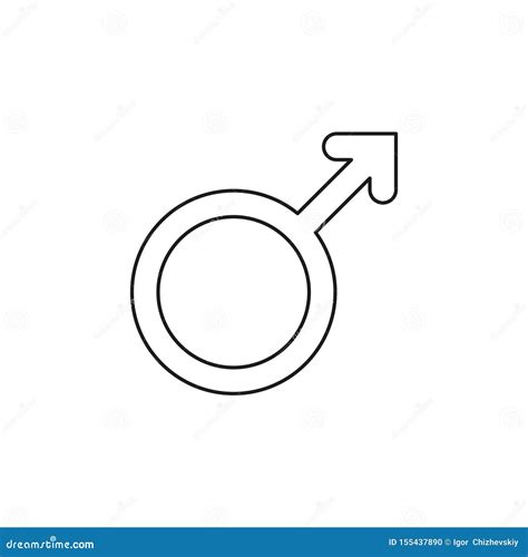 Male Sign Icon Male Sex Symbol Stock Vector Illustration Of Symbol