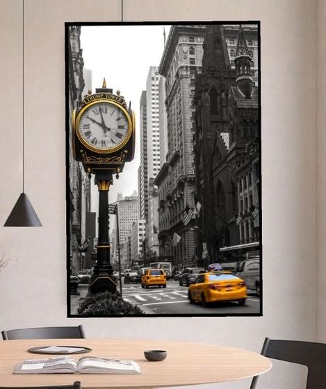 خرید و قیمت تابلوعکس ساعت کنارخیابان، خریدبالای ۲۴۹۹۰۰ تومان ارسال رایگان است سایز ترب