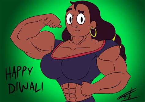 Connie Maheswaran Muscle Deepavali By Fzak On Deviantart