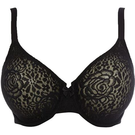851205 Wacoal Halo Lace Underwire Bra Black Muse Intimates