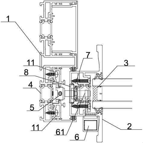 推拉门锁的安装结构的制作方法