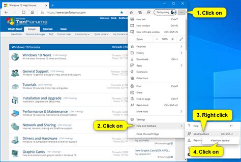 How To Add Or Remove Feedback Button In Microsoft Edge Chromium Tutorials