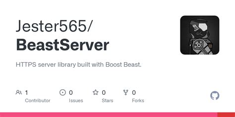 GitHub Jester565 BeastServer HTTPS Server Library Built With Boost Beast