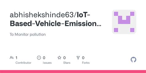 GitHub Abhishekshinde63 IoT Based Vehicle Emission Monitoring System To Monitor Pollution