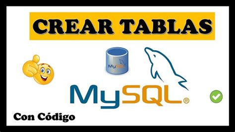 Crear Tabla En Mysql