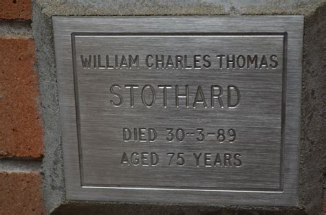 William Charles Thomas Stothard 1913 1989 Find A Grave Memorial