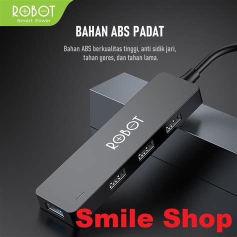 Jual Robot Usb Hub H160 4 Ports Usb 2 0 And Usb 3 0 High Speed 5gbps Original Shopee Indonesia