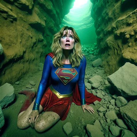 Supergirl Trapped In The Kryptonite Cave By Wbatson99 On Deviantart
