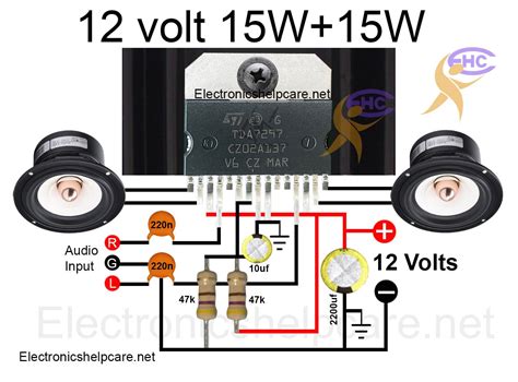Amplifier Circuit Diagram Using Tda7297 Electronics Help Care