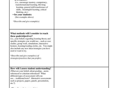 Educational Portfolio Template Teaching Philosophy Examples Teaching