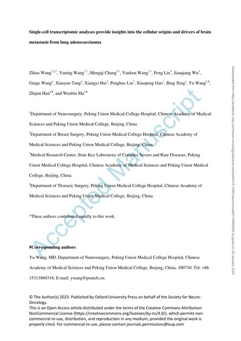 Pdf Single Cell Transcriptomic Analyses Provide Insights Into The