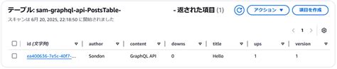 【aws】aws Samを使い、cliでgraphql Apiを開発（appsync）