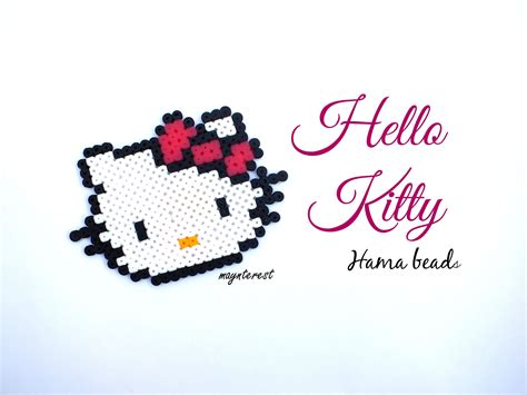 Hello Kitty De Hama Beads Hamabeads Perlerbeads Hellokitty