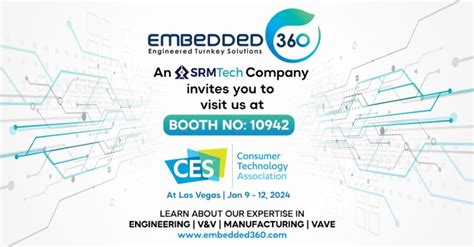 Srm Technologies On Linkedin Srmtech Embedded360 Ces2024