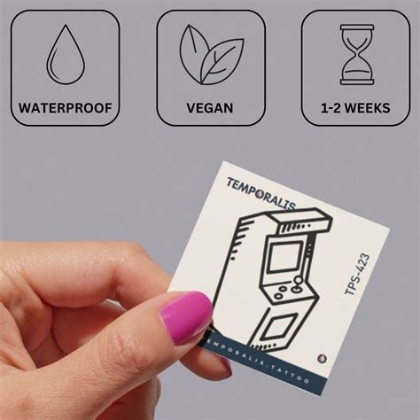 Retro Arcade Machine Tattoo Temporalis