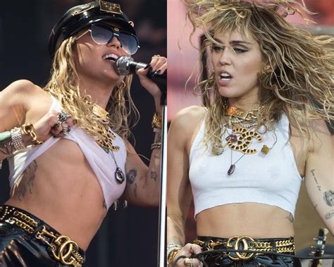 Miley Cyrus Tit Slip And Naughty Live Sex Show