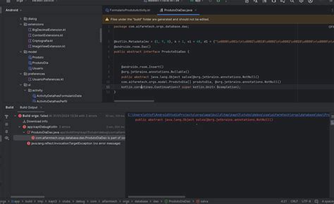 ao inserir um novo recycler view erro nos daos android com kotlin