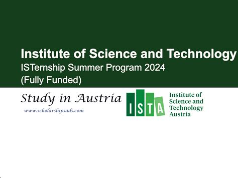 Isternship Summer Program 2024 In Austria Fully Funded